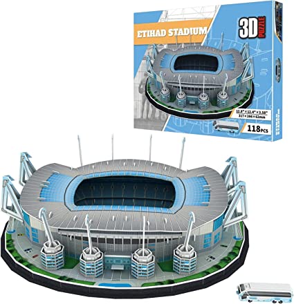 3D Football Stadium Puzzle Toy DIY Building Model Kits Construction Se ...